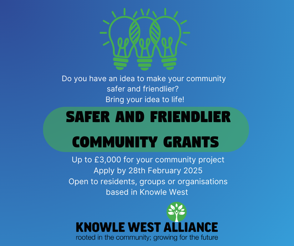 Knowle West Alliance Launches New £3000 Grants for a Safer and ...